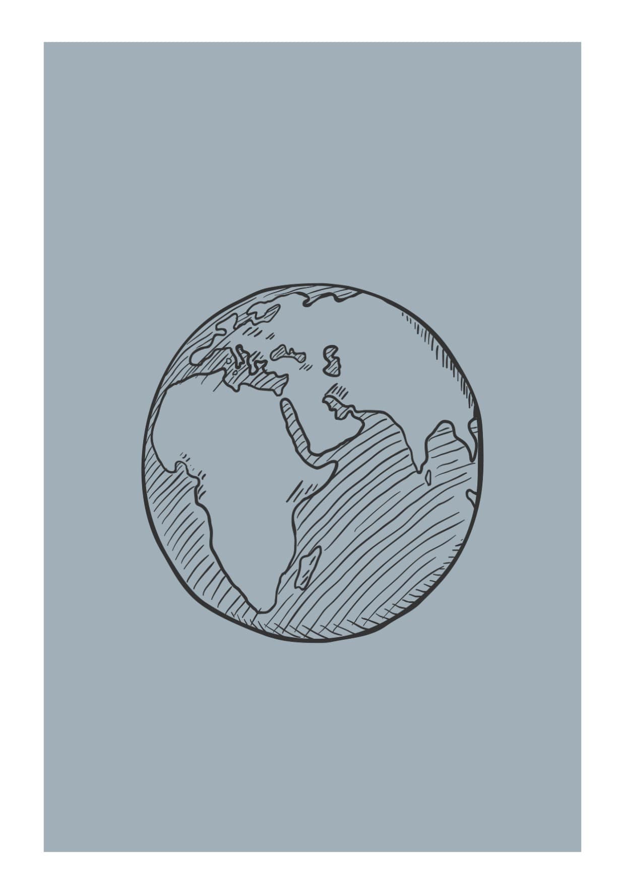 Planet Earth Blue Poster - Poster Star